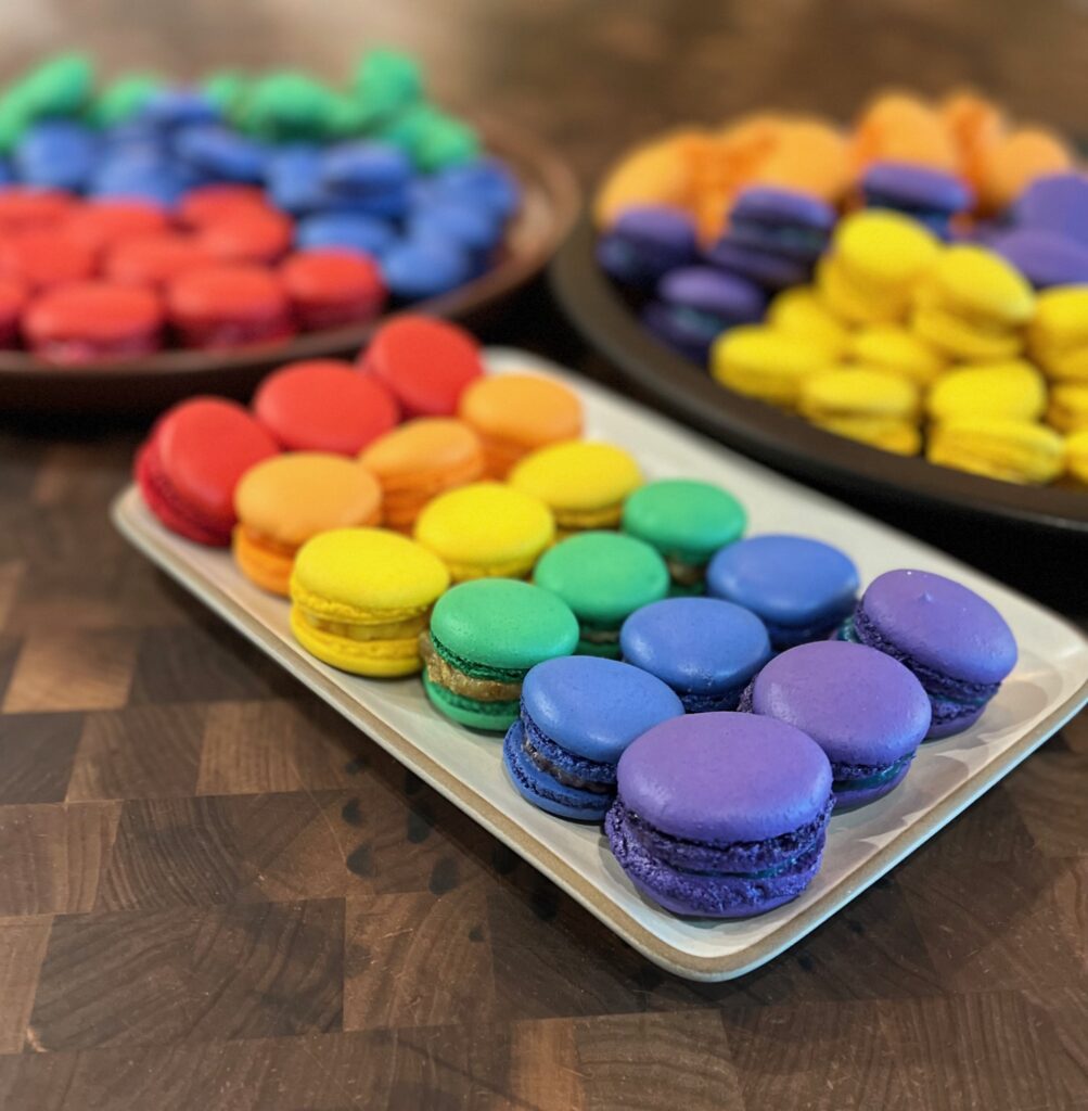 Rainbow Macarons - Gentleman Farmer Wines